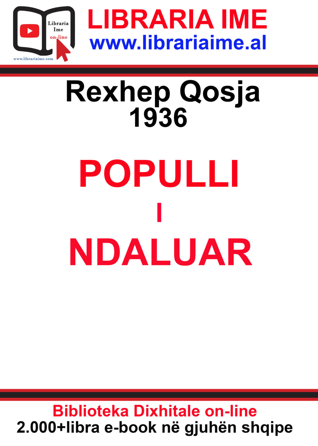 Rexhep Qosja Populli i Ndaluar e book Part 1 - Libraria Ime