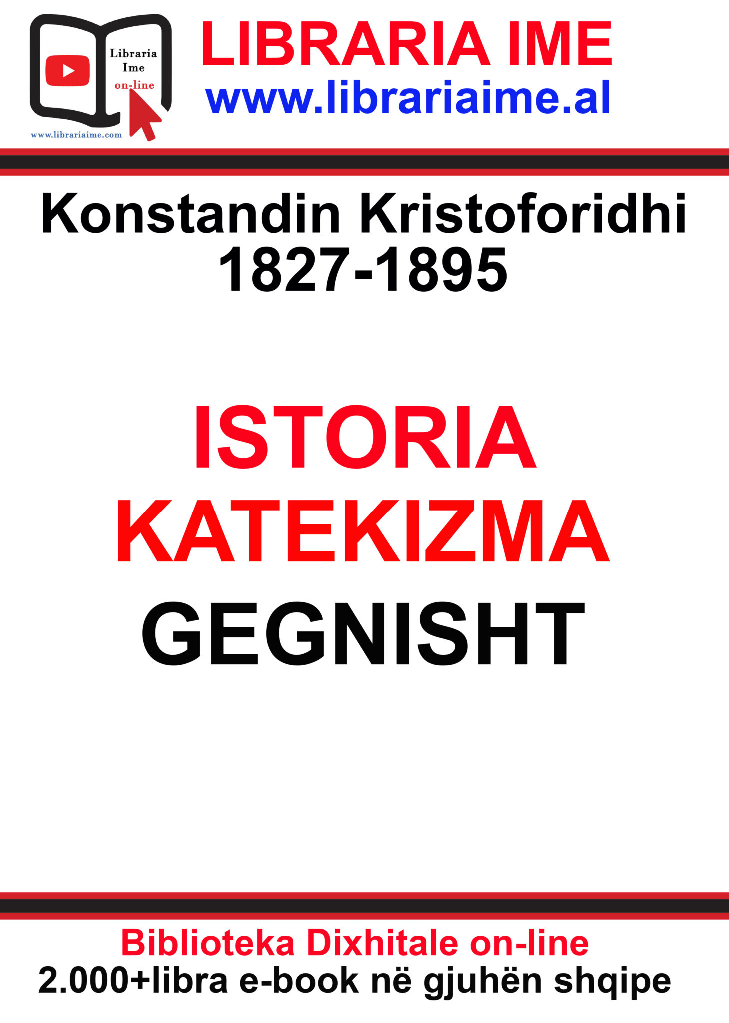Konstandin Kristoforidhi Istoria Katekizma Gegnisht e book Part 1 ...